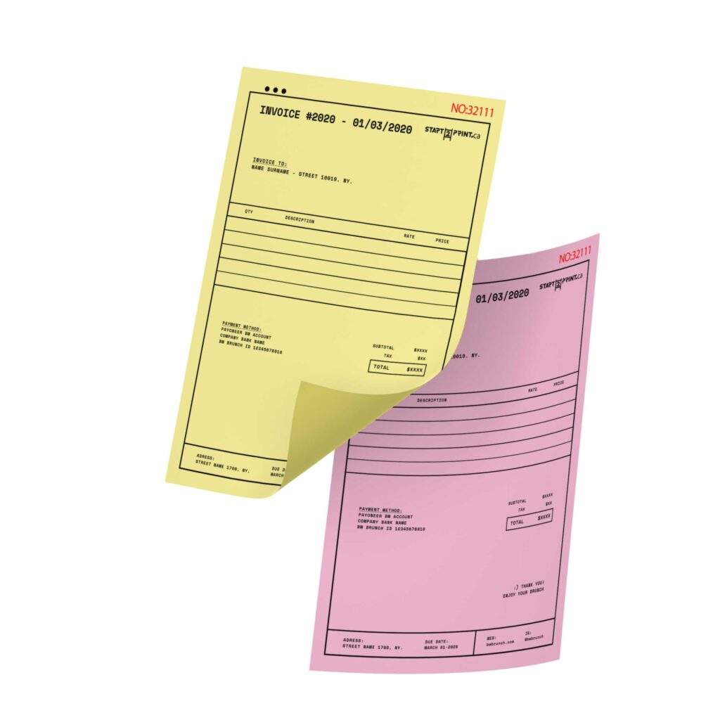NCR Form | Product | Start2print.ca