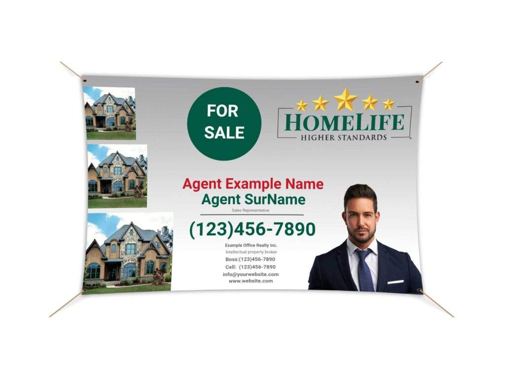 HomeLife Vinyl Banners | Size & Templates | Start2print.ca