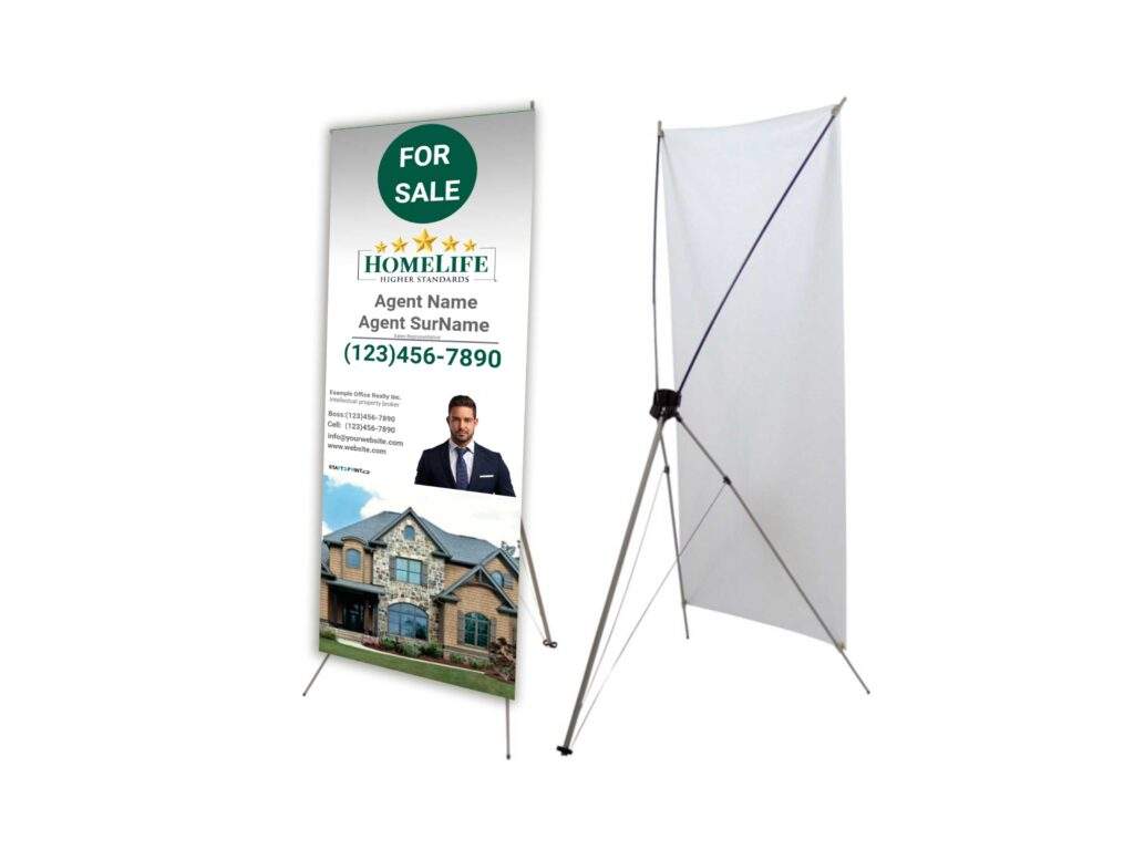 HomeLife X-Frame Banners | Size & Templates | Start2print.ca