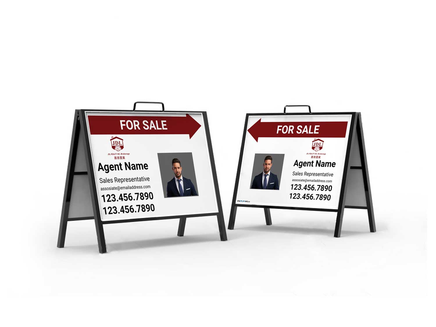 JDL Insert Signs | Size & Templates | Start2print.ca