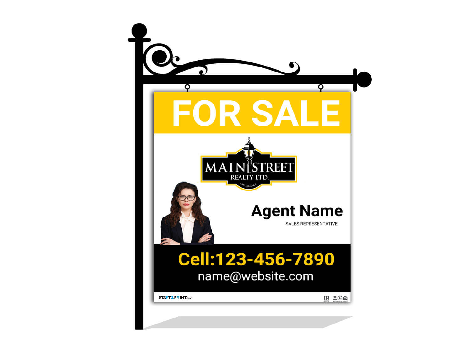 Main Street For Sale Signs | Size & Templates | Start2print.ca