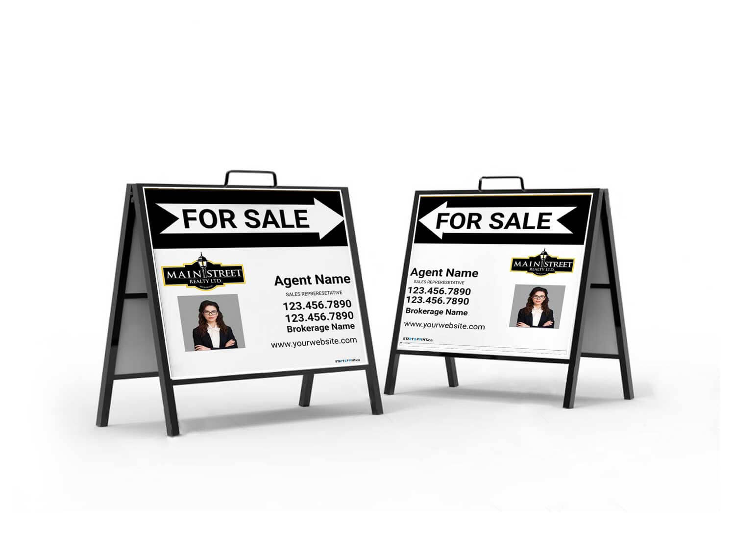 Main Street Insert Signs | Size & Templates | Start2print.ca