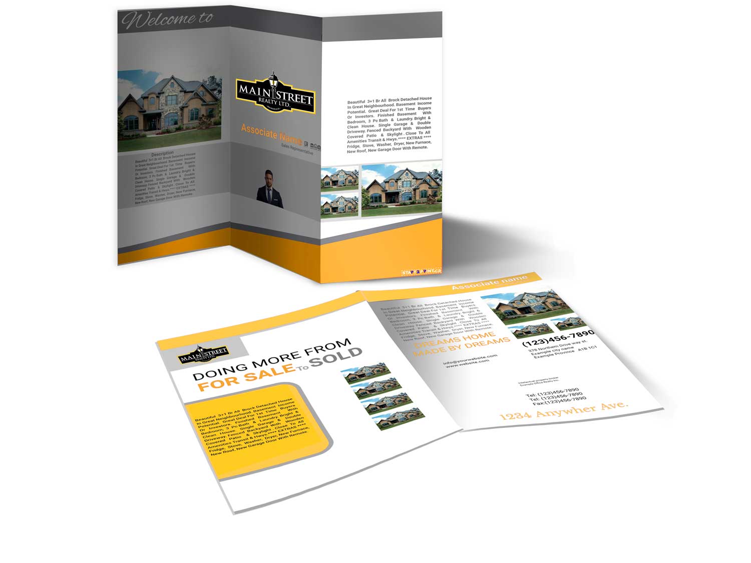 Main Street Brochures | Size & Templates | Start2print.ca