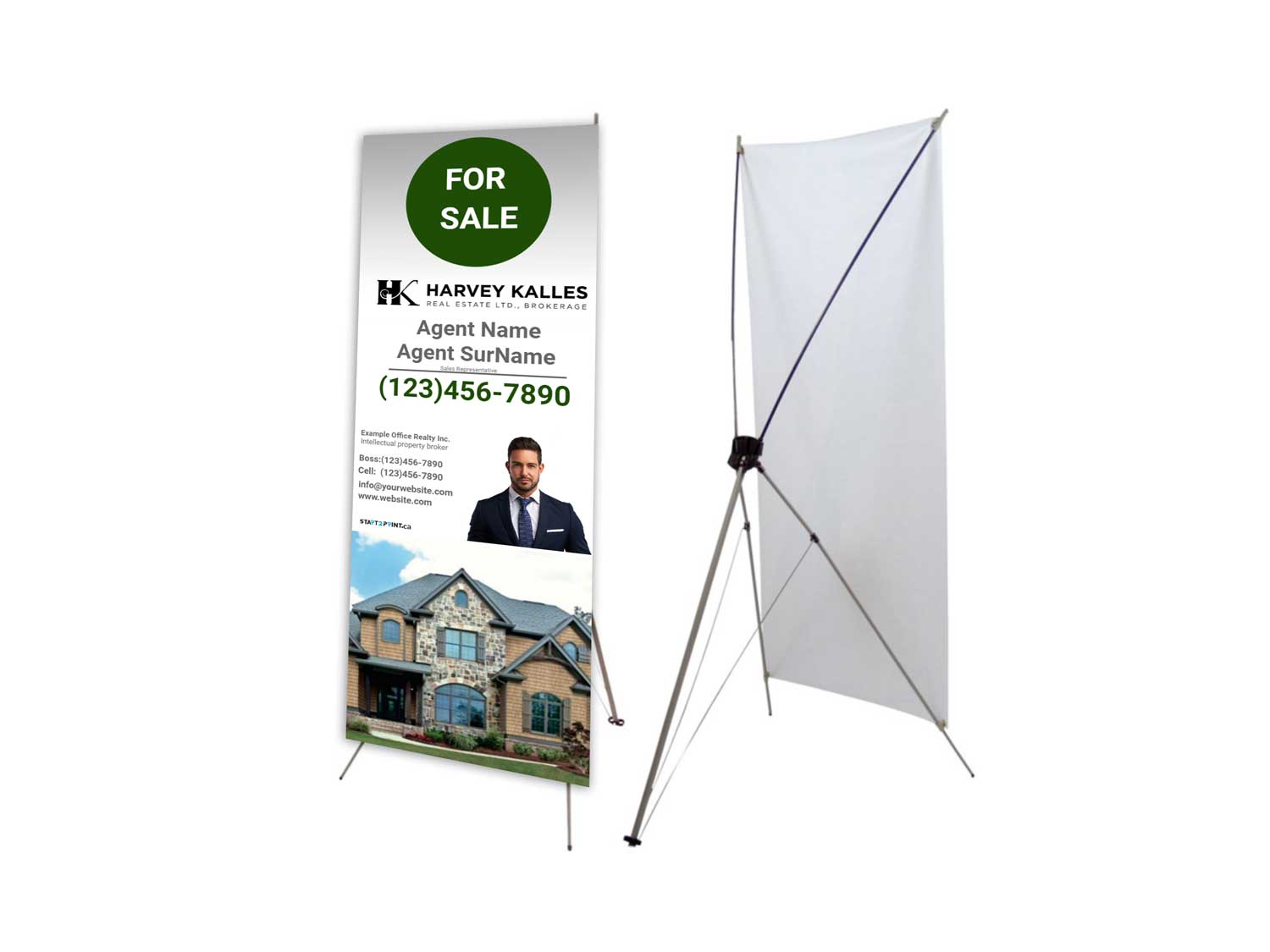 Harvey Kalles X-Frame Banners | Size & Templates | Start2print.ca